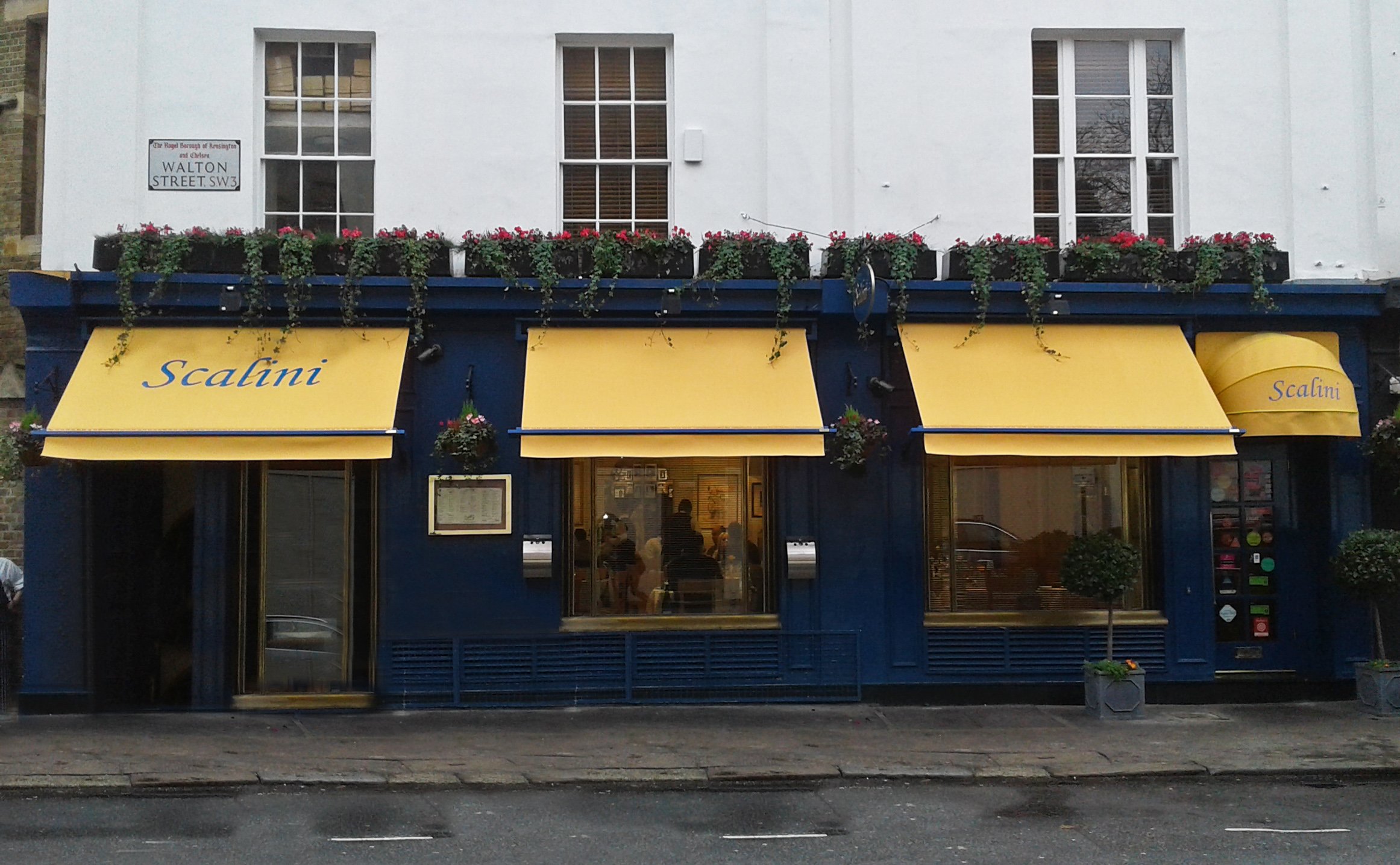 Victorian awnings at Scalini of Chelsea | Morco Blinds