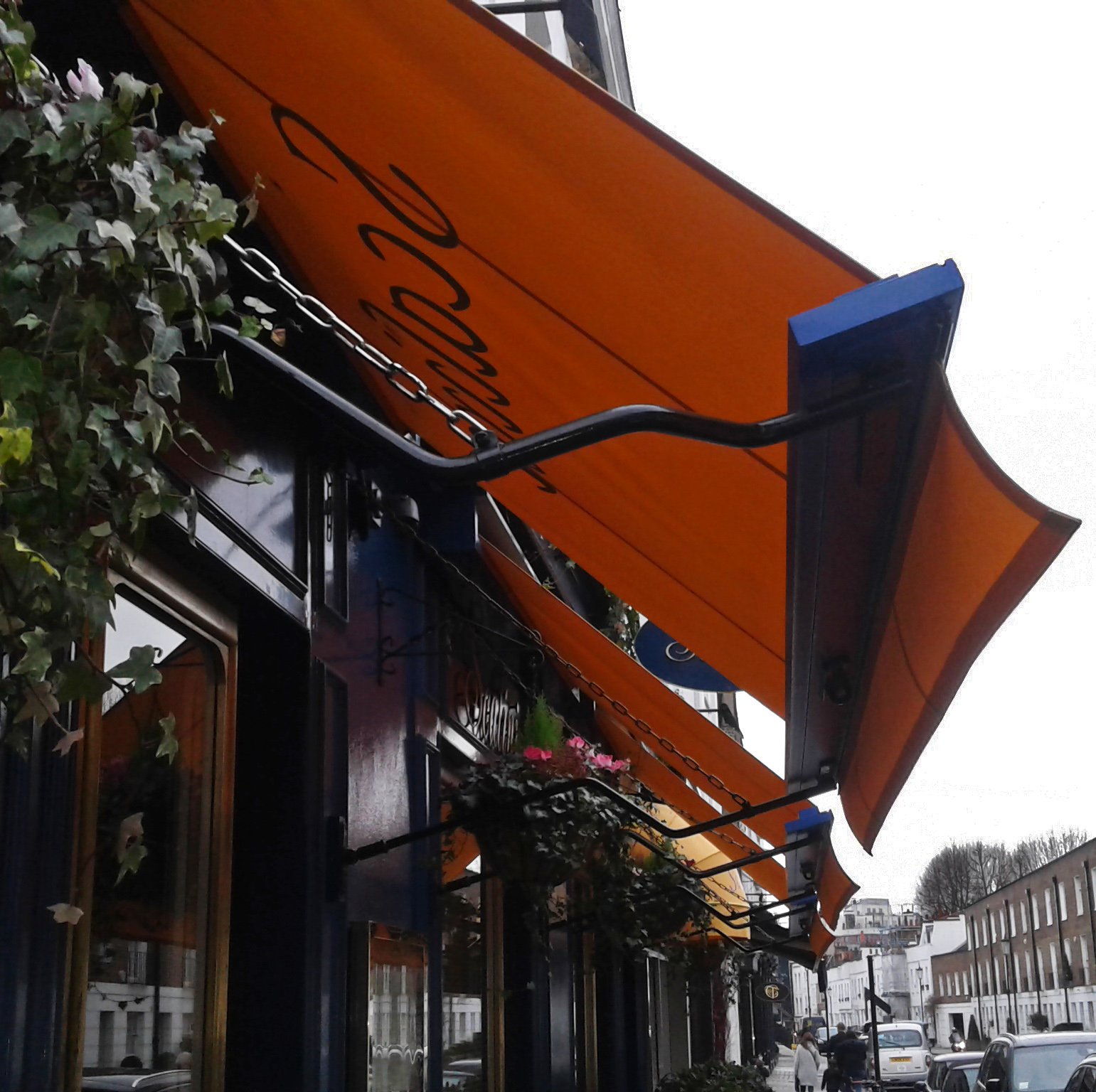 Victorian awnings at Scalini of Chelsea | Morco Blinds