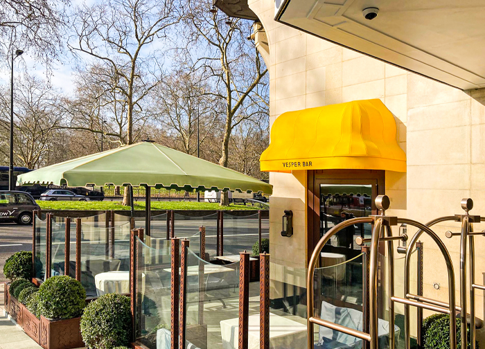 Special Entrance Canopy Designed for Iconic Dorchester Hotel | Morco Blinds
